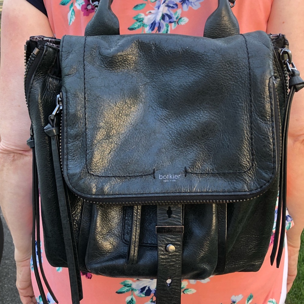 *Black* Botkier Warren Leather Backpack - Gem